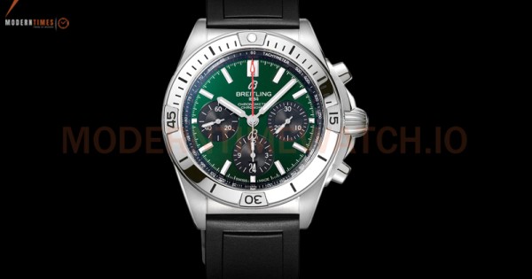 Breitling - Chronomat B01 42mm Chronograph SS/RU Green BLSF 7750 Mod ...