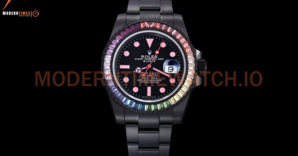 Rolex - Submariner 40mm Blaken Pink Lady DLC/DLC Diamond Black RAF ...